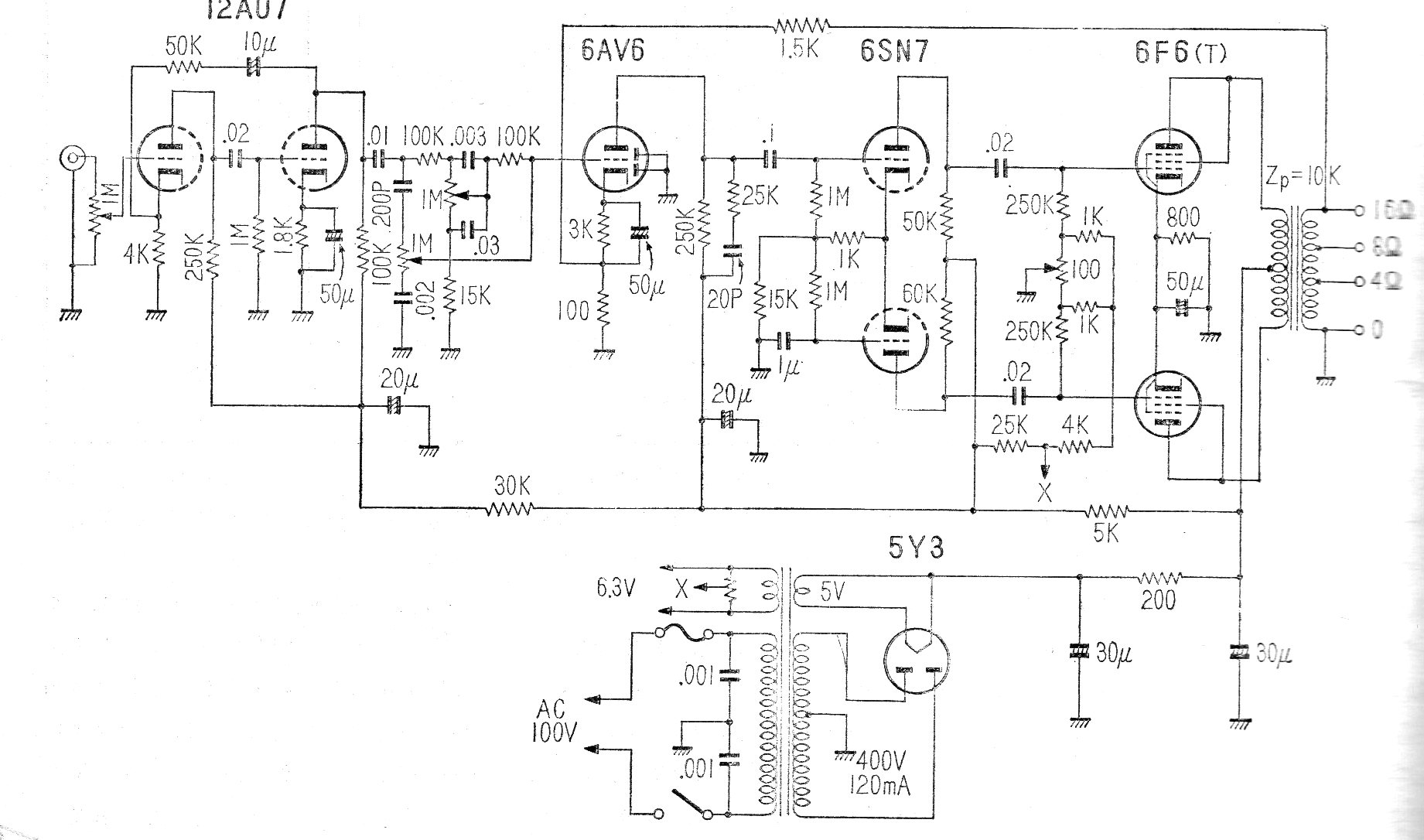 Amplificador 6F6 (V162S)